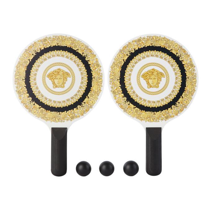 Versace Black and Gold Medusa Paddle Ball Set – BlackSkinny