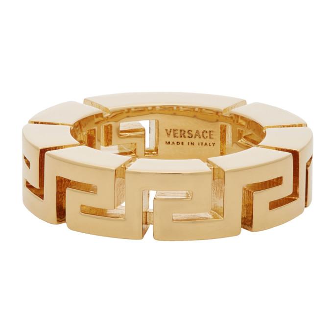 Versace Gold Meander Ring – BlackSkinny